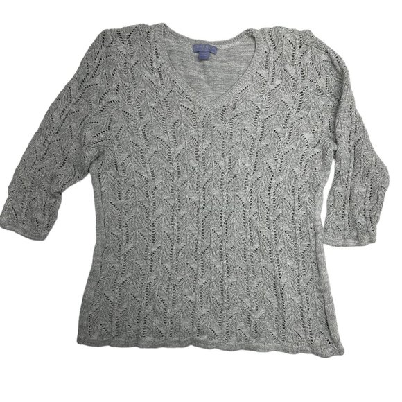 Laura Scott | Sweaters | Laura Scott Petite Open Knit Sweater Xlp ...
